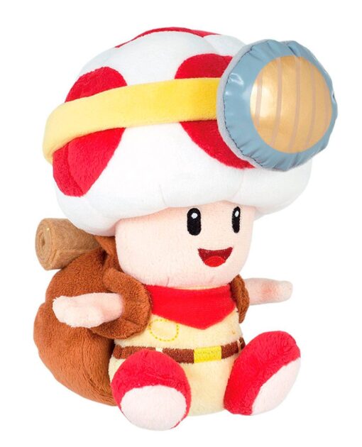 PELUCHE MARIO BROS TOAD CAPITAN SENTADO 18 CM – Gameplanet