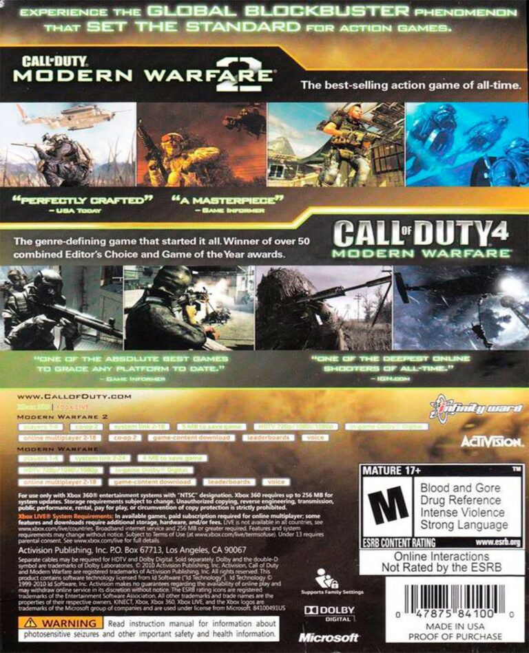CALL OF DUTY MODERN WARFARE COLLECTION – Gameplanet