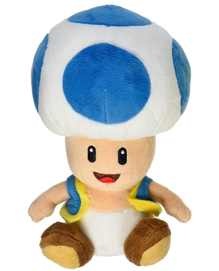 PELUCHE MARIO BROS TOAD COLOR AZUL 18 CM – Gameplanet