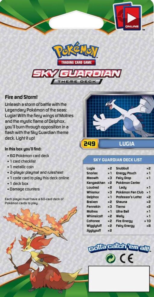 DECK POKEMON TRADING CARD GAME XY FATES COLLIDE LUGIA – Gameplanet