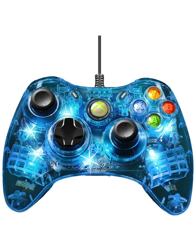 CONTROL XBOX 360 ALAMBRICO AFTERGLOW AZUL – Gameplanet