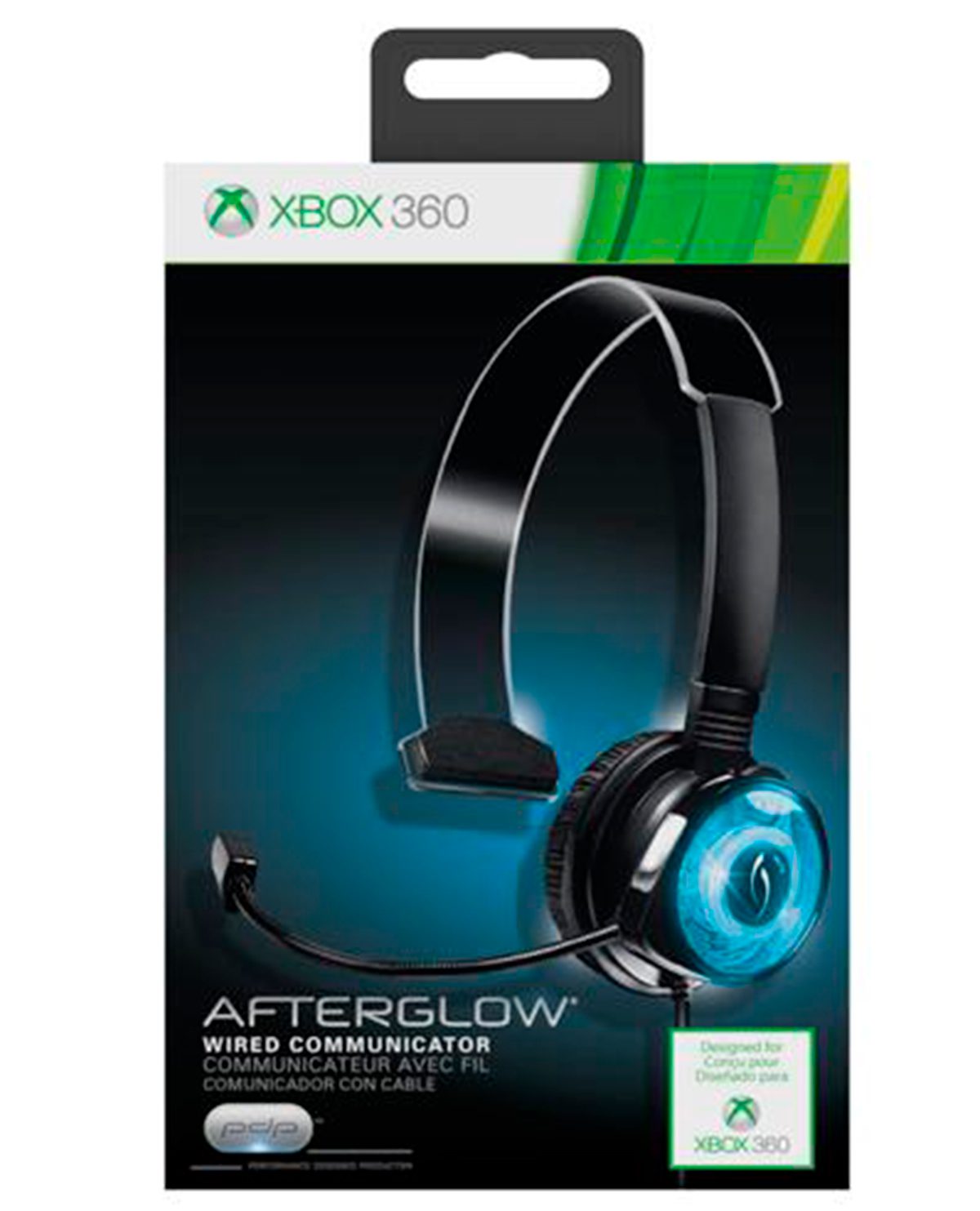 HEADSET XBOX 360 PDP AFTERGLOW NEGRO Y AZUL – Gameplanet