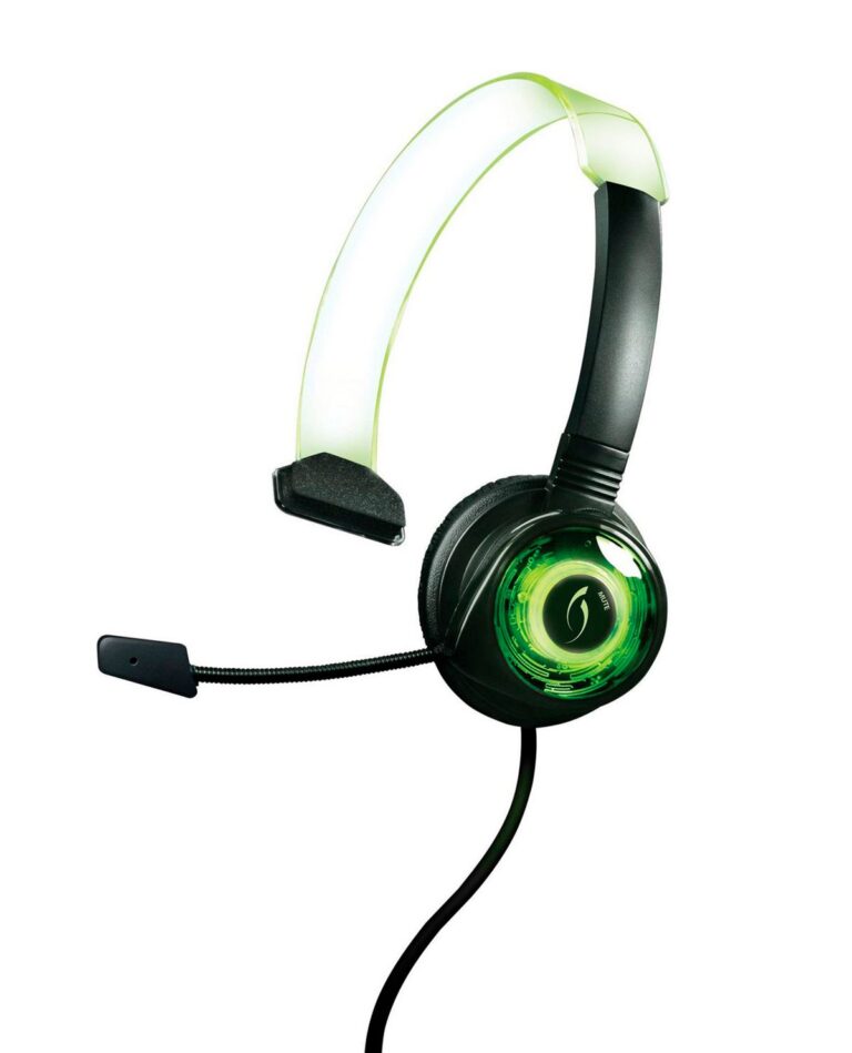 HEADSET XBOX 360 PDP AFTERGLOW NEGRO Y VERDE – Gameplanet