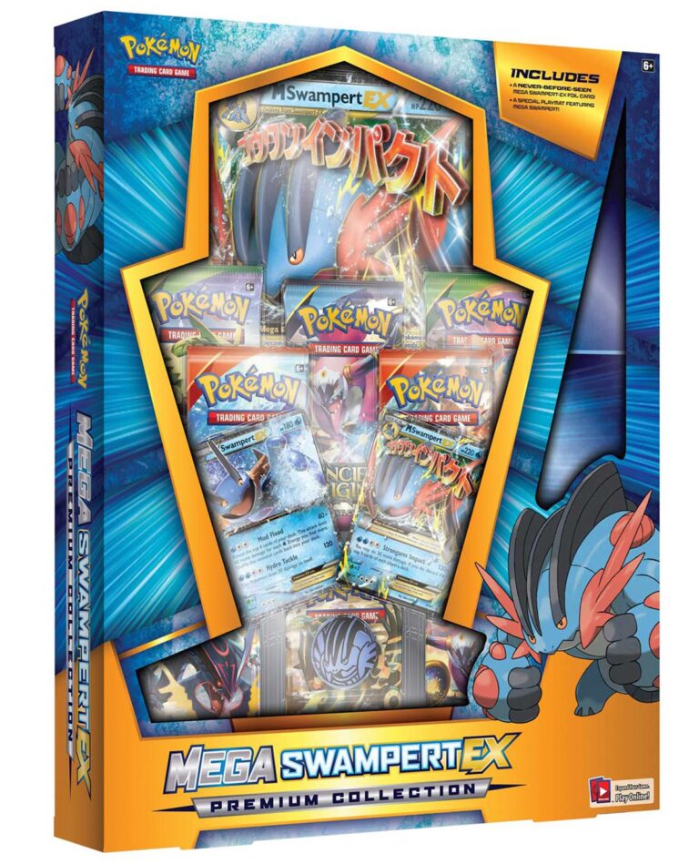 CAJA POKEMON TRADING CARD GAME MEGA SWAMPERT EX PREMIUM COLLECTION ...