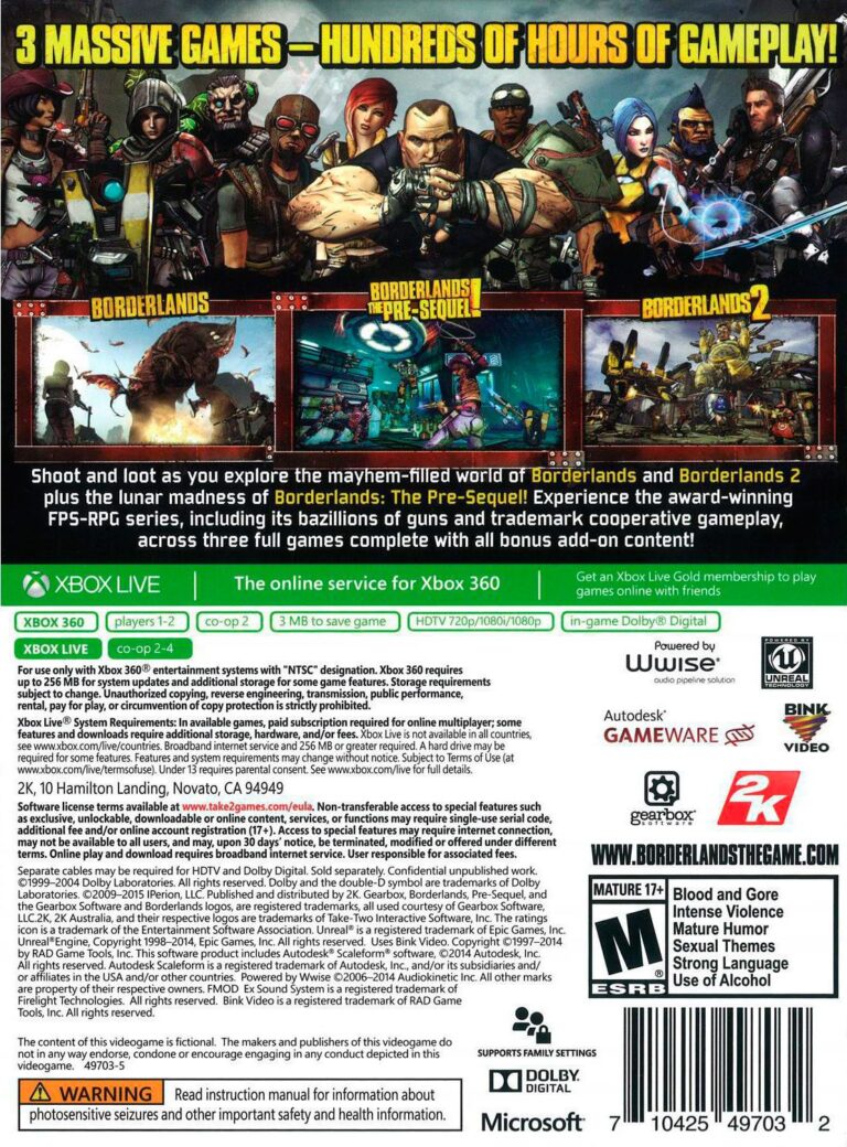 BORDERLANDS TRIPLE PACK – Gameplanet