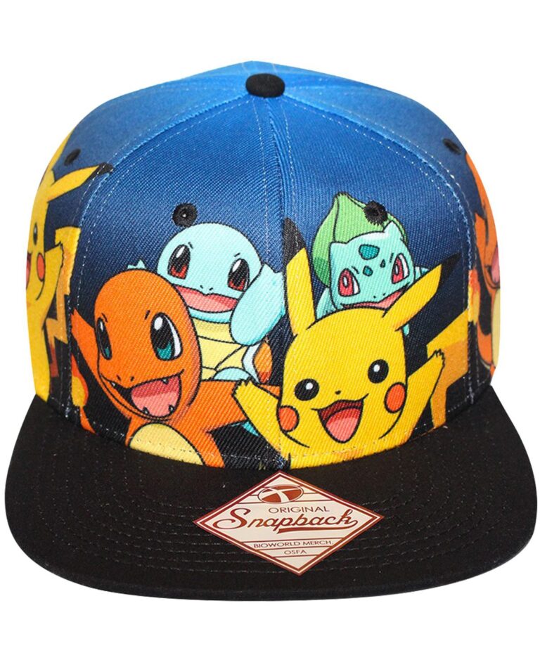 GORRA SNAPBACK POKEMON STARTERS AZUL – Gameplanet