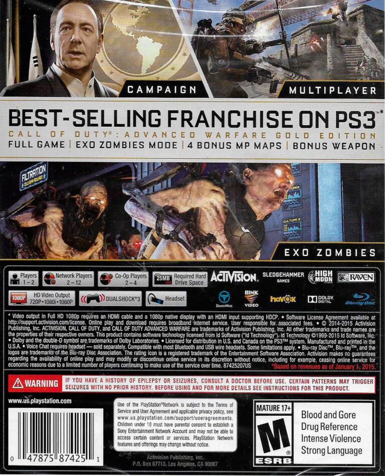 Call Of Duty Advanced Warfare Gold Edition Gameplanet