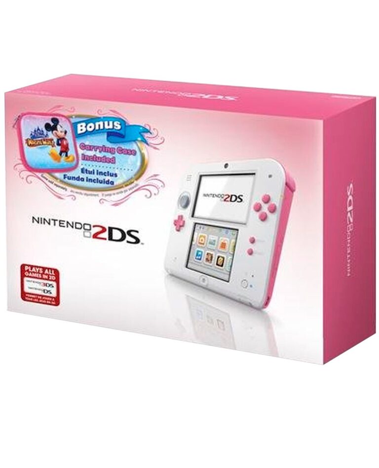 CONSOLA NINTENDO 2DS ROSA PEACH CON ESTUCHE – Gameplanet