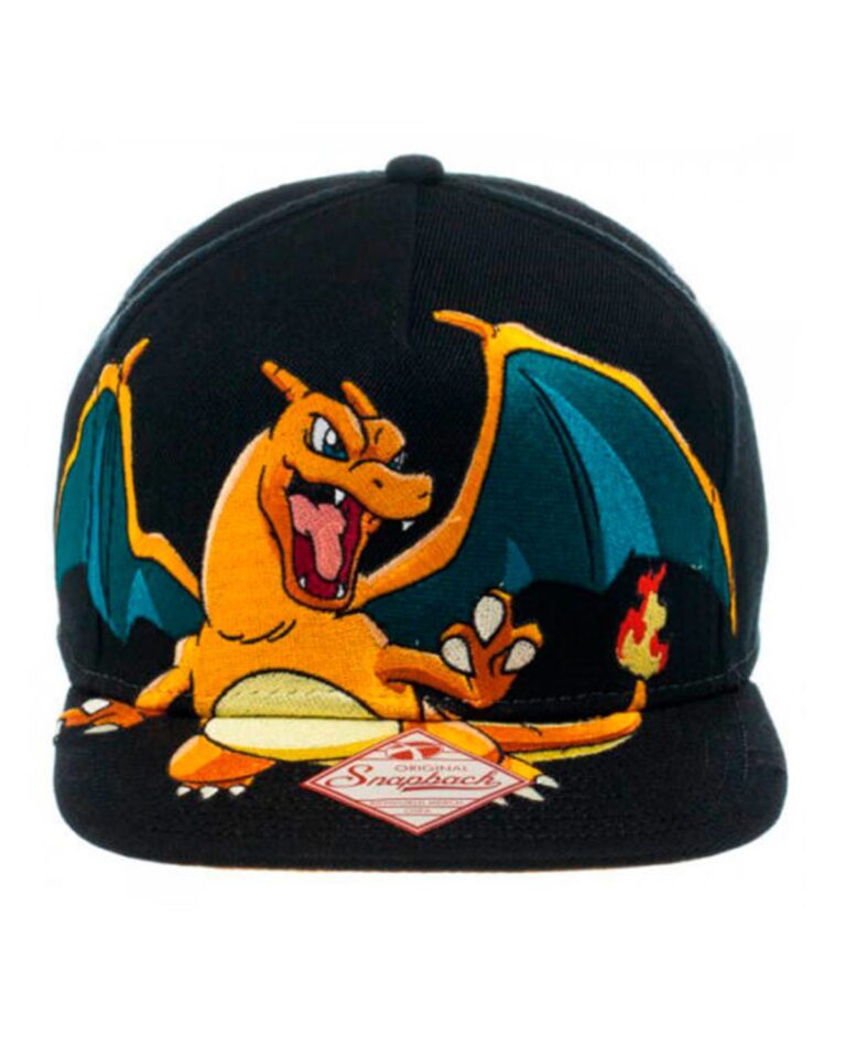 GORRA SNAPBACK POKEMON CHARIZARD NEGRA – Gameplanet