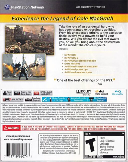 INFAMOUS DUAL PACK COLLECTION – Gameplanet