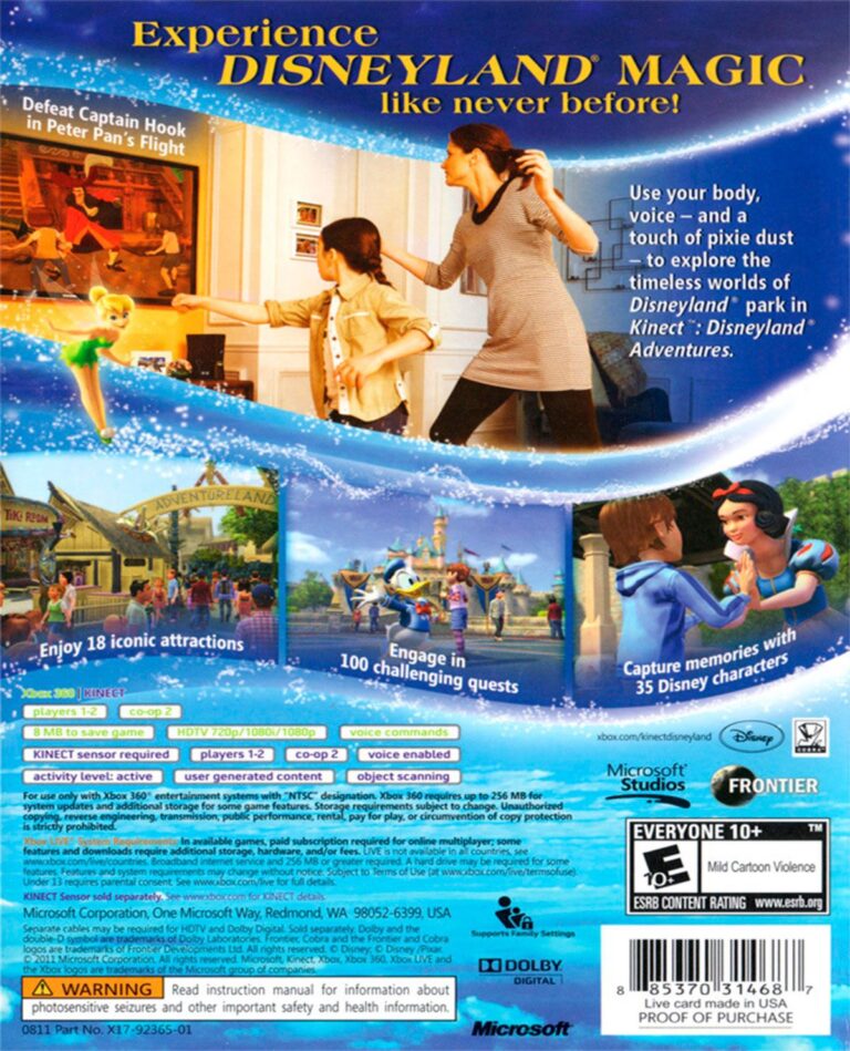 KINECT DISNEYLAND ADVENTURES – Gameplanet