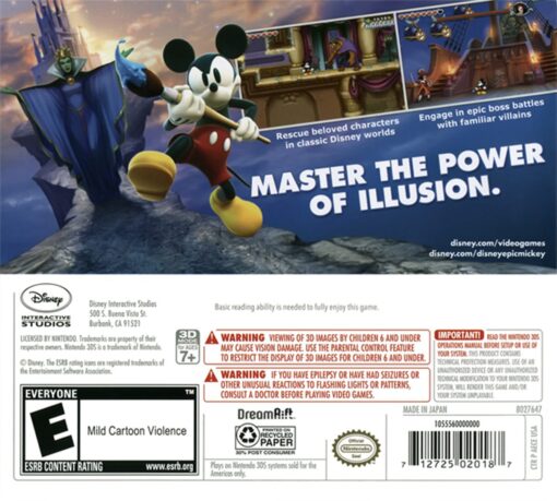 EPIC MICKEY THE POWER OF ILLUSION – Gameplanet