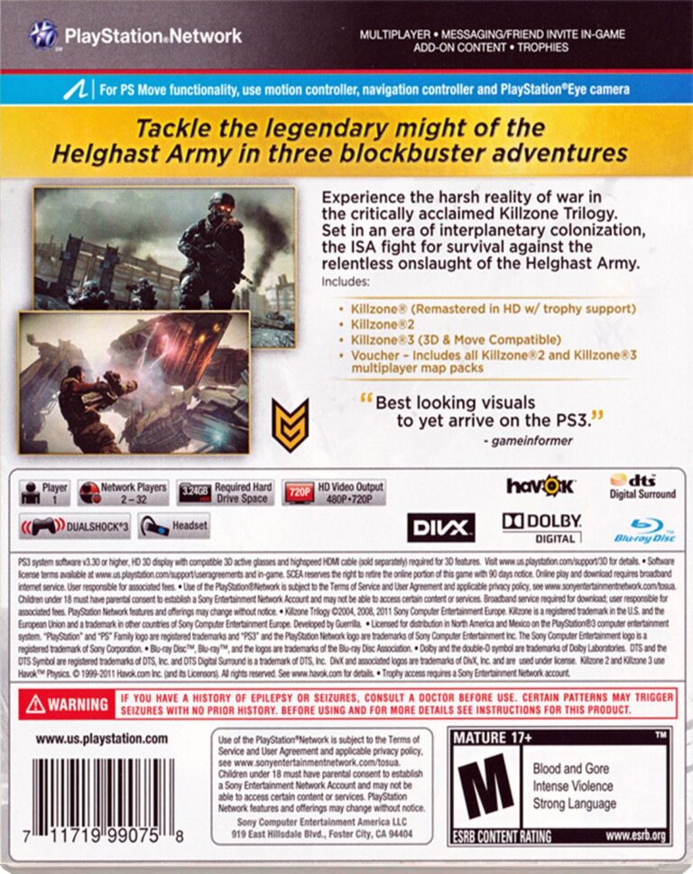 KILLZONE TRILOGY – Gameplanet