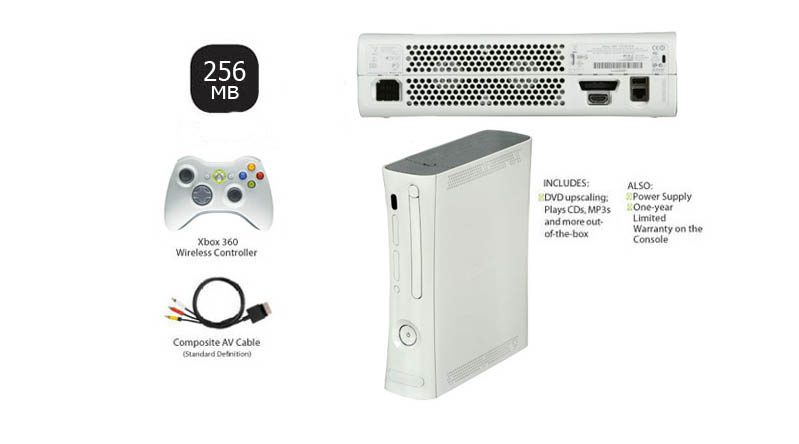 CONSOLA XBOX 360 ARCADE BLANCO CON BANJO Y KAZOOIE NUTZ AND BOLTS ...