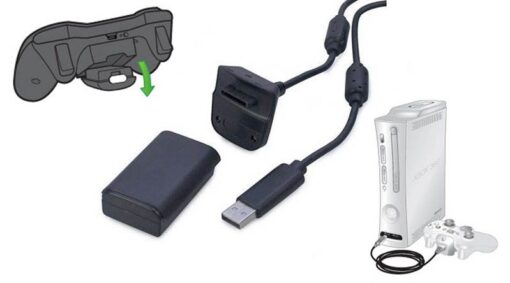 PLAY N CHARGE KIT BLACK – Gameplanet