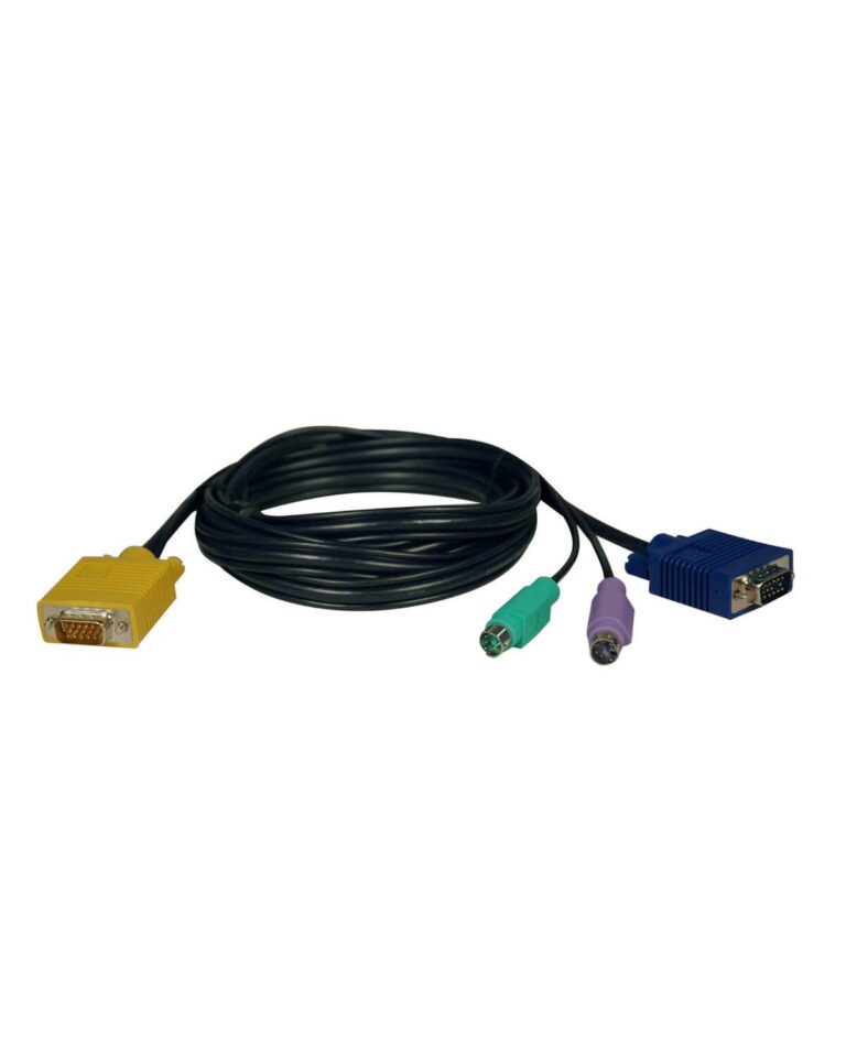 Tripp Lite 6ft PS2 Cable Kit for KVM Switch 3in1 B020008 16 & B022 KVMs ...