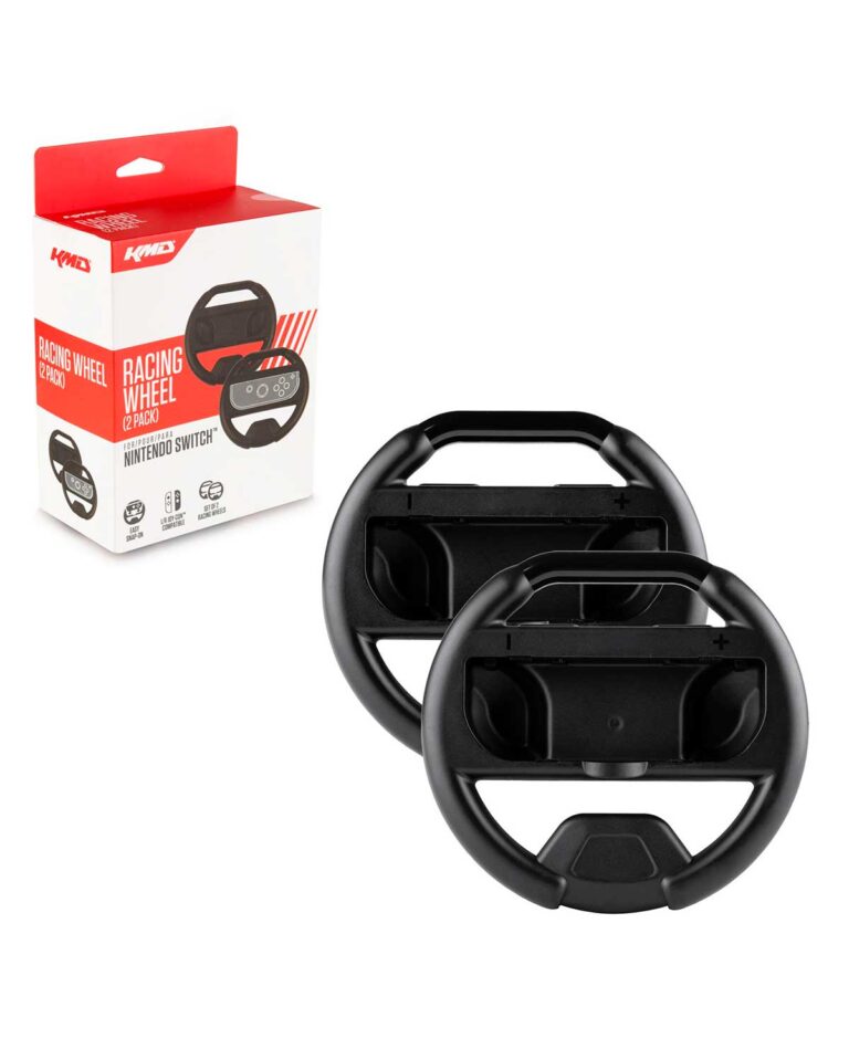SET DE 2 VOLANTES NEGROS KMD NINTENDO SWITCH – Gameplanet