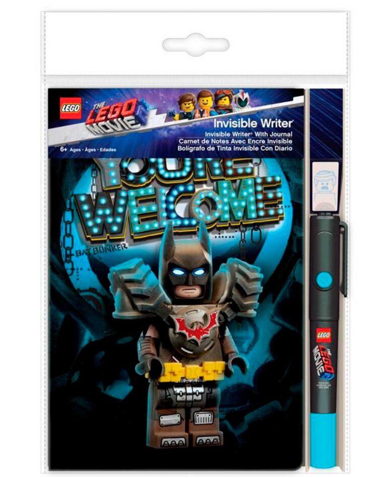 LIBRETA CON PLUMA INVISIBLE THE LEGO MOVIE 2 BATMAN NEGRA – Gameplanet
