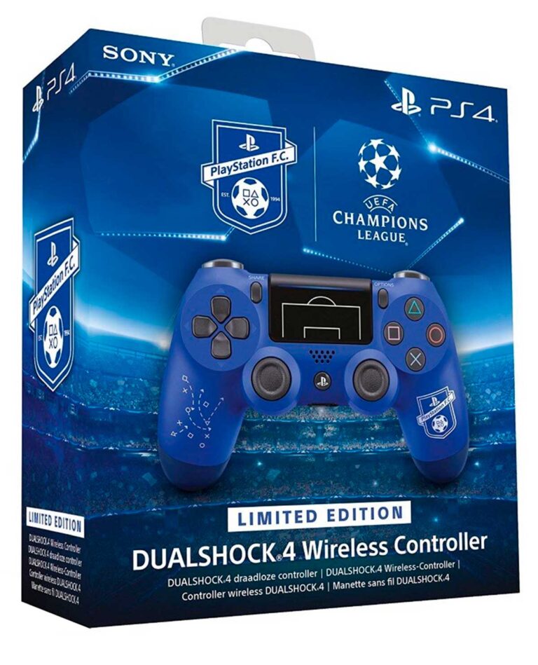 CONTROL PLAYSTATION 4 INALAMBRICO CHAMPIONS LEAGUE AZUL – Gameplanet