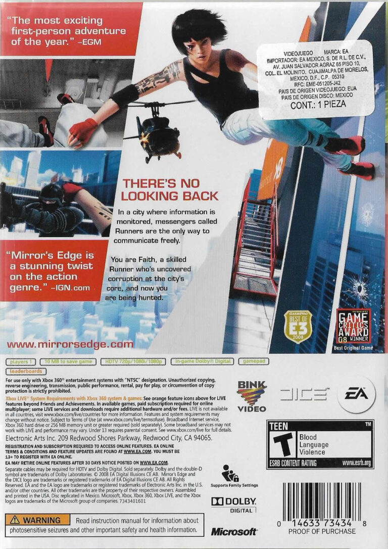 MIRRORS EDGE – Gameplanet