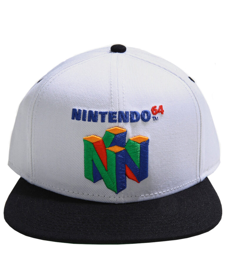 GORRA SNAPBACK NINTENDO 64 LOGO BLANCA – Gameplanet