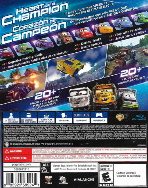 CARS 3 DRIVEN TO WIN – Gameplanet