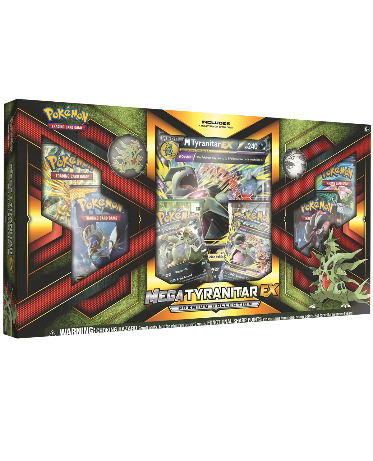 CAJA POKEMON TRADING CARD GAME COLECCION PREMIUM MEGA TYRANITAR EX ...