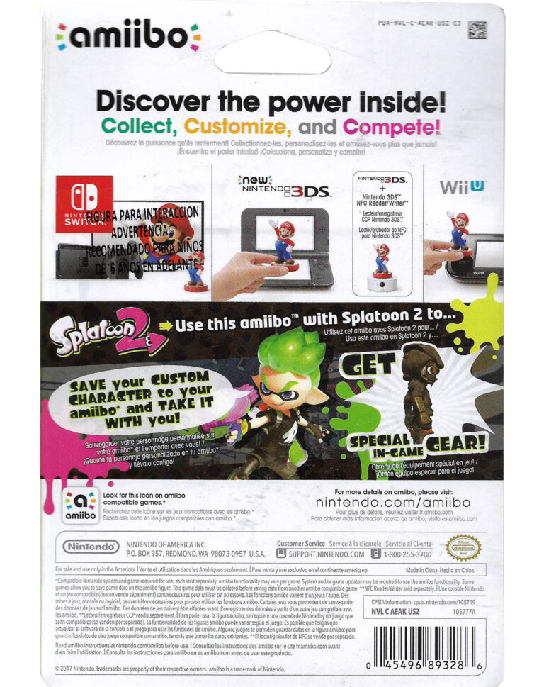 AMIIBO SPLATOON 3 INKLING BOY VERDE NEON – Gameplanet