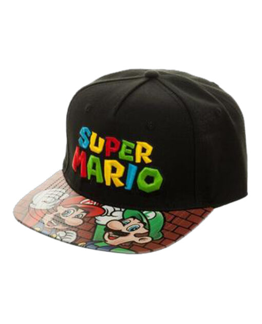 GORRA SNAPBACK SUPER MARIO Y LUIGI NEGRA – Gameplanet