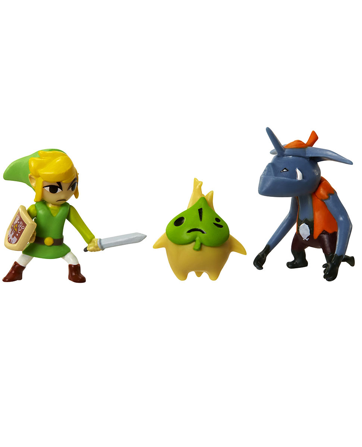 FIGURA MUNDO NINTENDO ZELDA THE WIND WAKER PAQUETE TRIPLE LINK MAKAR Y ...