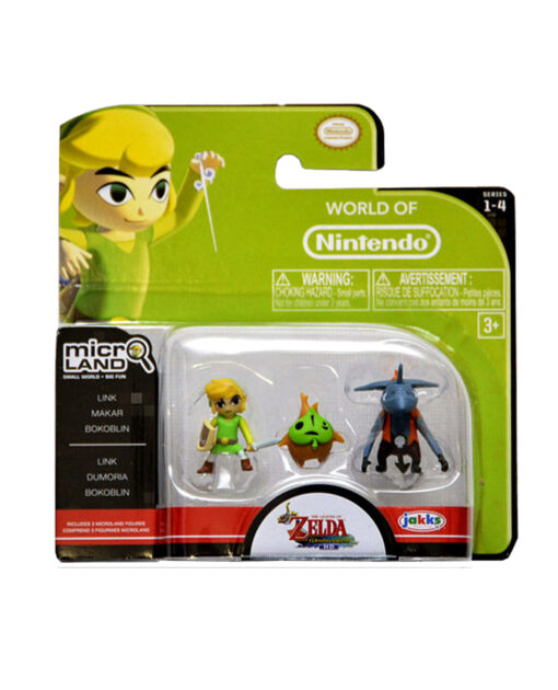 FIGURA MUNDO NINTENDO ZELDA THE WIND WAKER PAQUETE TRIPLE LINK MAKAR Y ...
