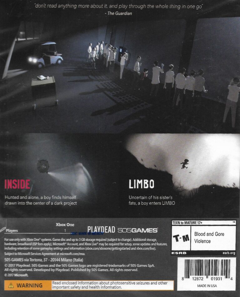 INSIDE LIMBO DOUBLE PACK – Gameplanet