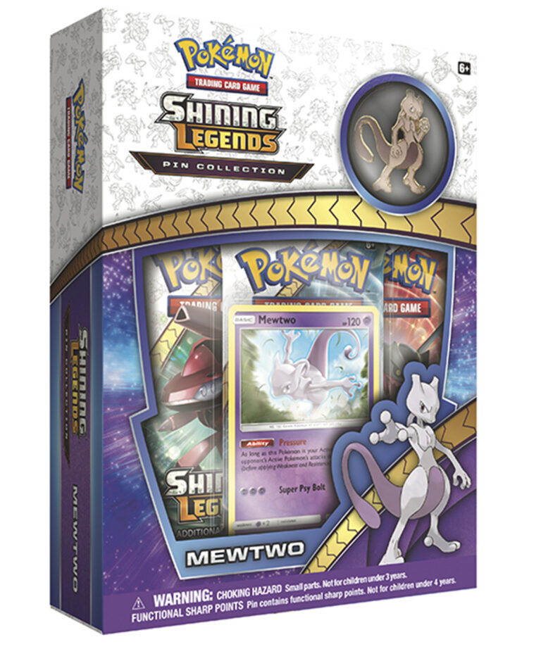 CAJA POKEMON TRADING CARD GAME SHINING LEGENDS MEWTWO PIN COLLECTION – Gameplanet