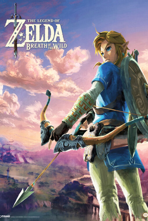 MAXI POSTER THE LEGEND OF ZELDA BREATH OF THE WILD HYRULE LANDSCAPE ...