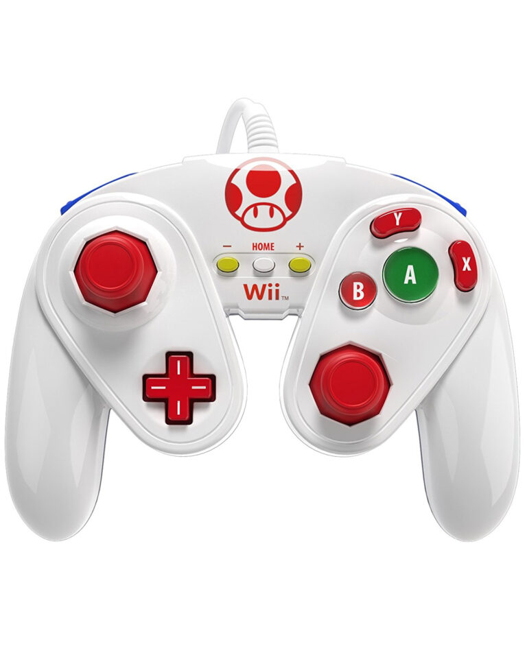 CONTROL WII U ALAMBRICO WII U PDP TOAD BLANCO – Gameplanet
