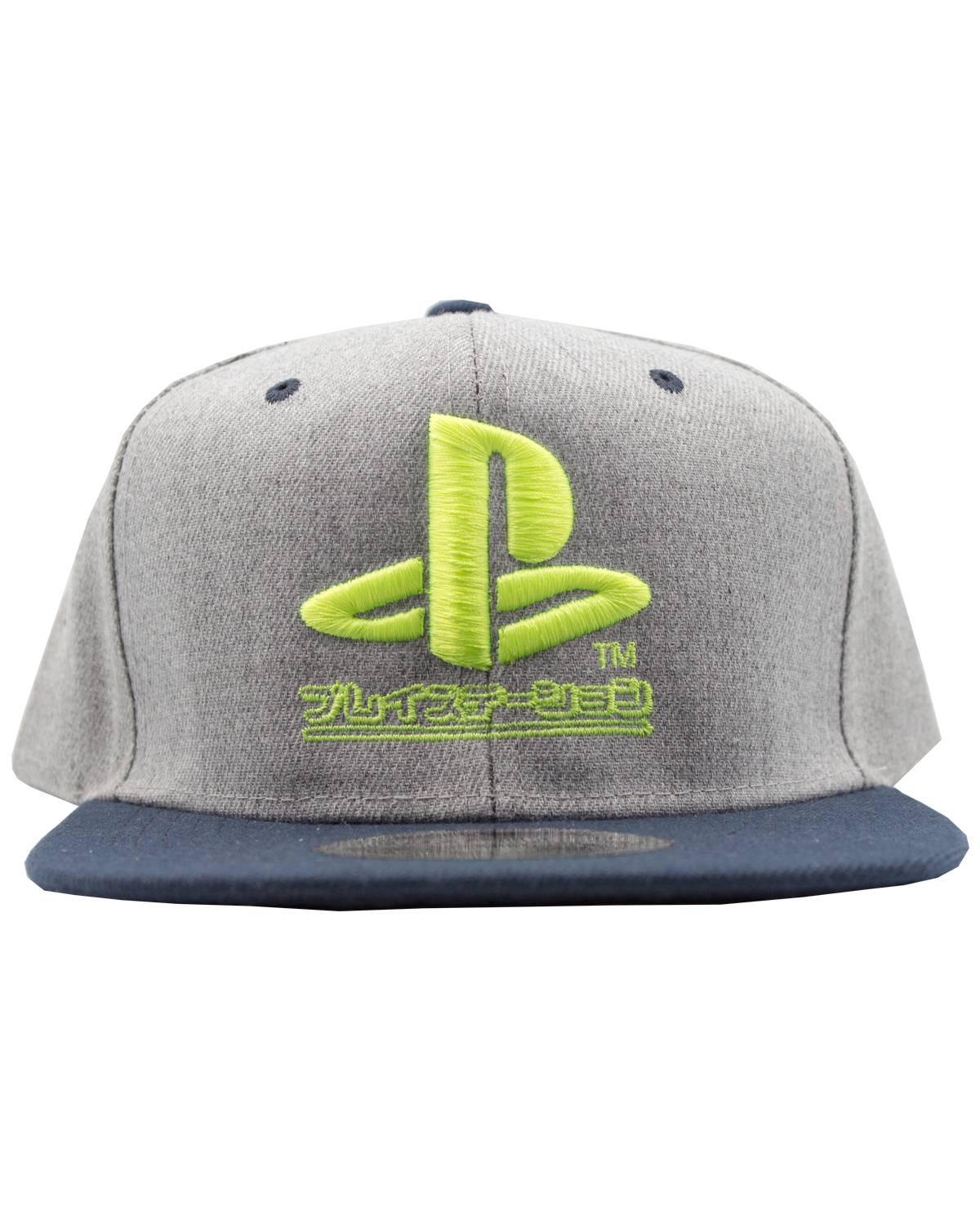 GORRA SNAPBACK PLAYSTATION KATAKANA NEON GRIS – Gameplanet