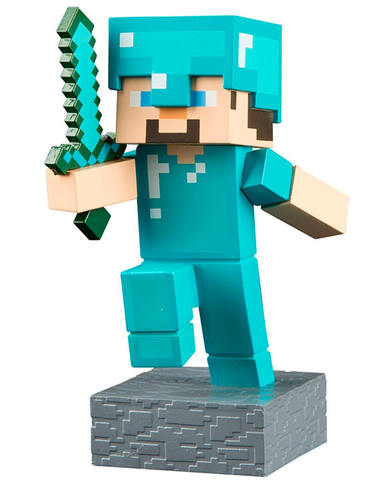 FIGURA DE PLASTICO MINECRAFT DIAMOND STEVE – Gameplanet