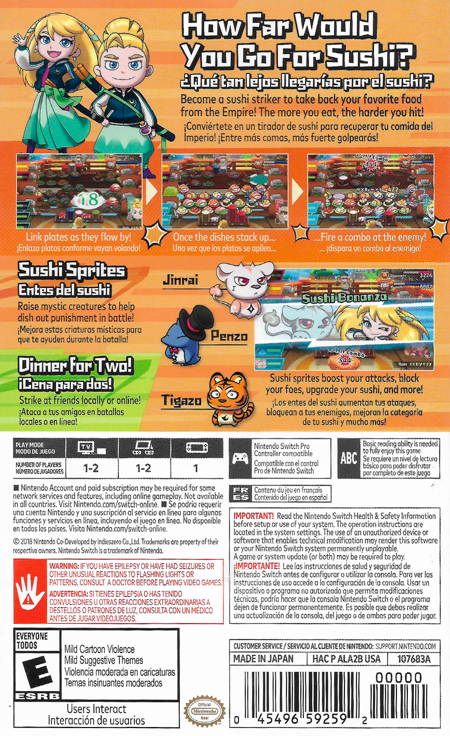 SUSHI STRIKER THE WAY OF SUSHIDO – Gameplanet