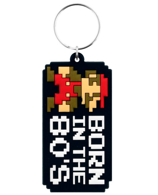 LLAVERO PLASTICO SUPER MARIO BORN IN THE 80 S – Gameplanet