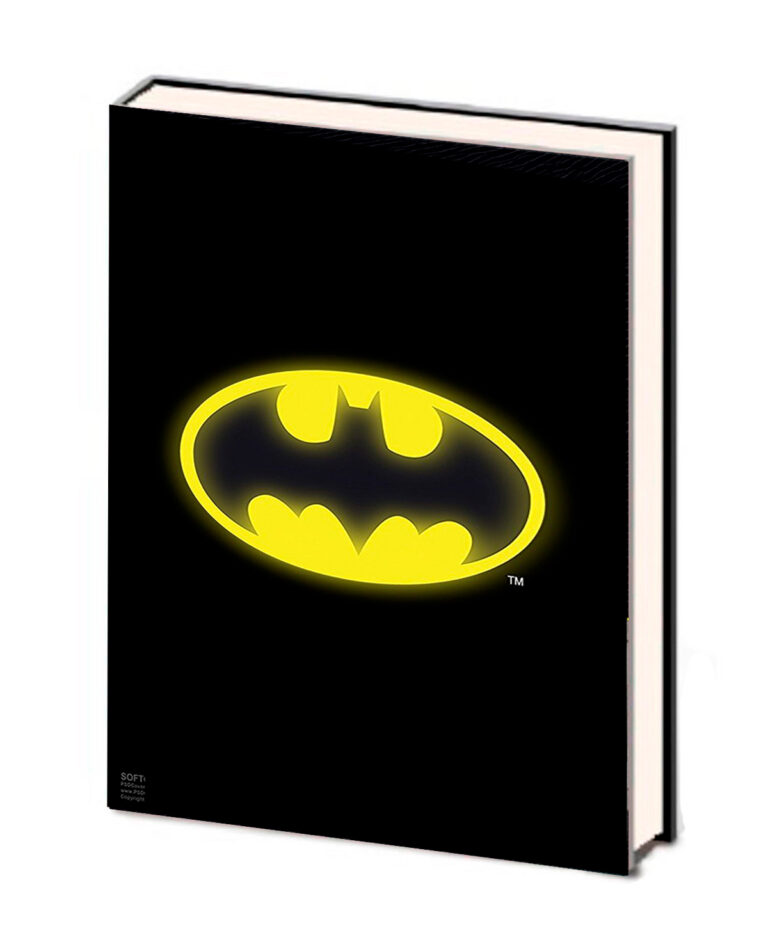 LIBRETA CON LUZ BATMAN LOGO NEGRA – Gameplanet