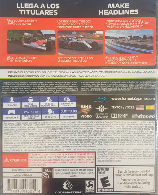 F1 2018 HEADLINE EDITION – Gameplanet