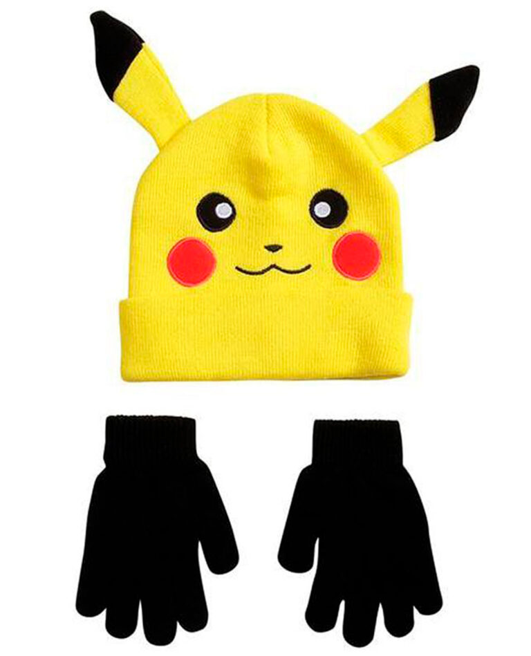 GORRO BEANIE CON GUANTES POKEMON PIKACHU – Gameplanet