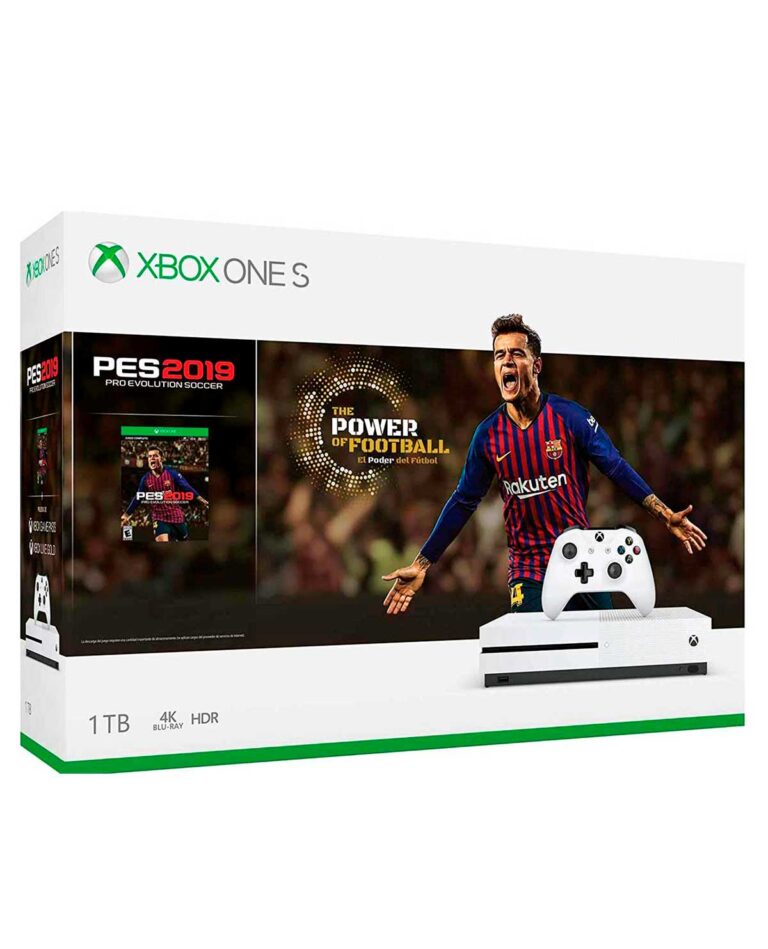 CONSOLA XBOX ONE S BLANCO 1TB CON PRO EVOLUTION SOCCER 2019 – Gameplanet