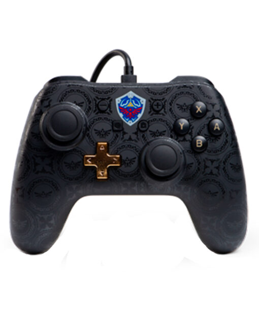 CONTROL NINTENDO SWITCH ALAMBRICO POWER A MIDNIGHT SHADOW ZELDA ...