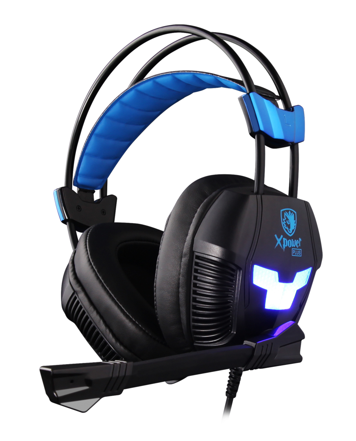 HEADSET PC SADES X POWER PLUS NEGRO Y AZUL – Gameplanet