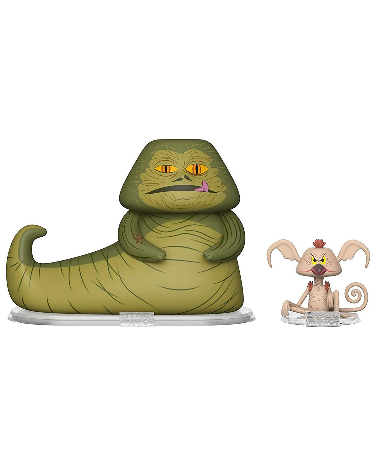 CONJUNTO DE FIGURAS VYNL STAR WARS JABBA THE HUTT AND SALACIOUS CRUMB ...