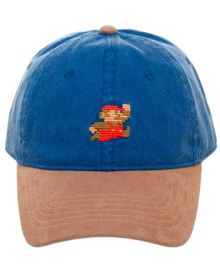 GORRA CLASICA SUPER MARIO PIXEL AZUL – Gameplanet