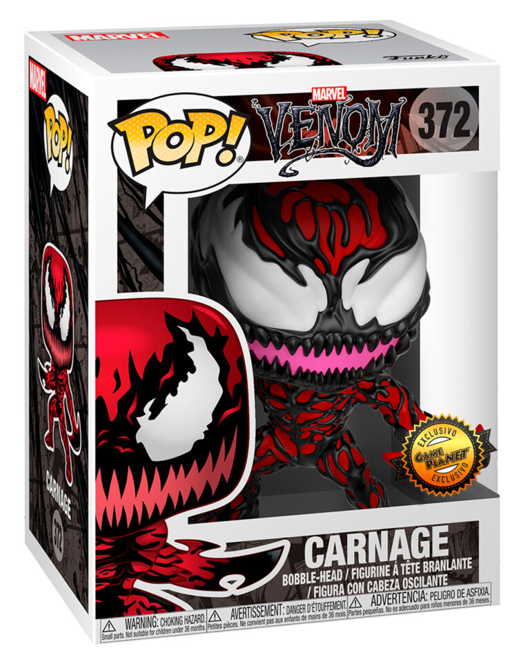 FIGURA POP VENOM CARNAGE AXE HANDS EXCLUSIVO GAMEPLANET – Gameplanet
