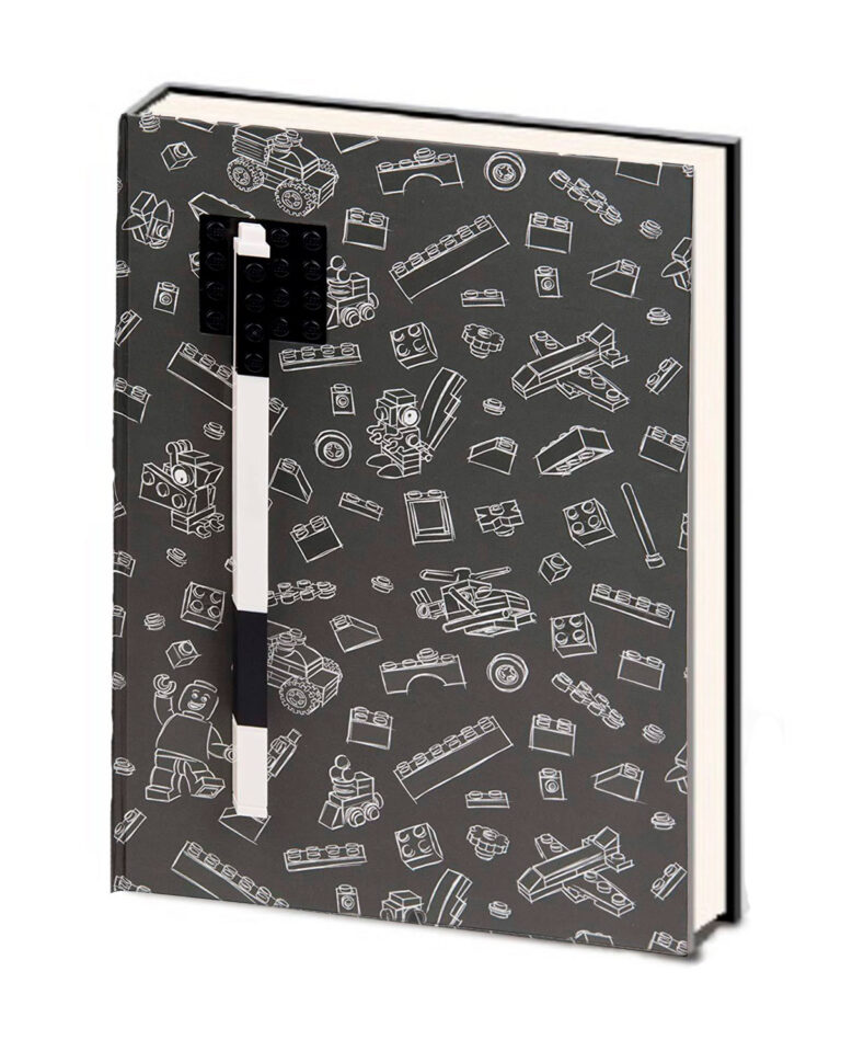LIBRETA CON PLUMA LEGO NEGRA – Gameplanet
