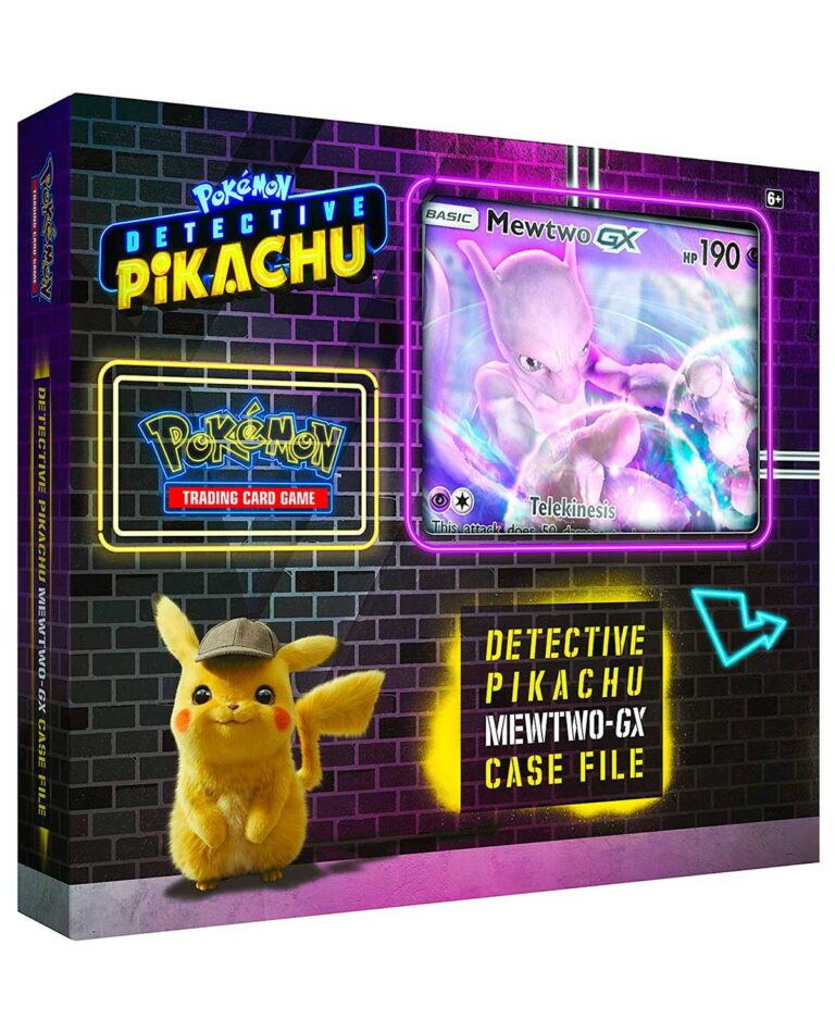 CAJA POKEMON TRADING CARD GAME DETECTIVE PIKACHU MEWTWO GX CASE FILE ...